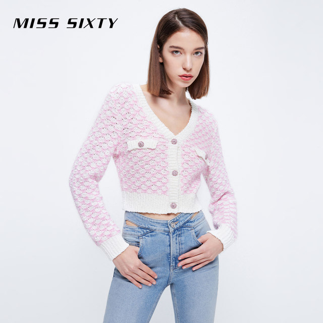MISSSIXTY sweater temperament top small incense wind vitrus V -neck ...