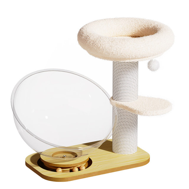 Small cat climbing frame cat nest integrated cat grab sisal cat grab ...