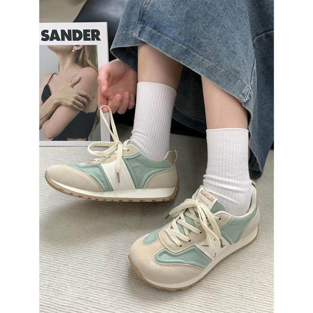 Mint Mambo Green Casual Shoes for Women 2024 Autumn New Fashion ...