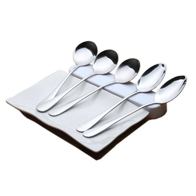 Spoon creative cute thick stainless steel main meal table spoon spoon ...