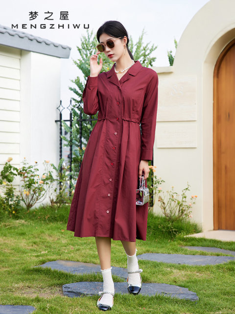 Spring new dress 2025 Dream House Temperament Elegant Lace-up Waist ...