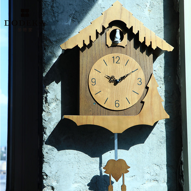 Duodi Chinese retro cuckoo clock home creative time clock pendulum ...