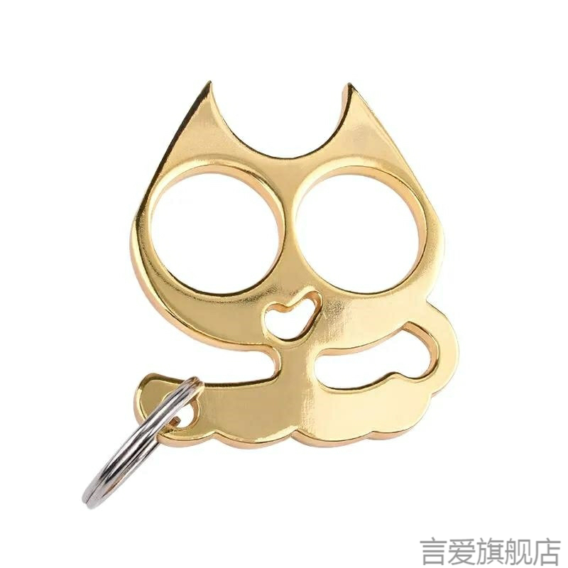 Stainless Steel Finger Tiger Self-Defense Ring - Love