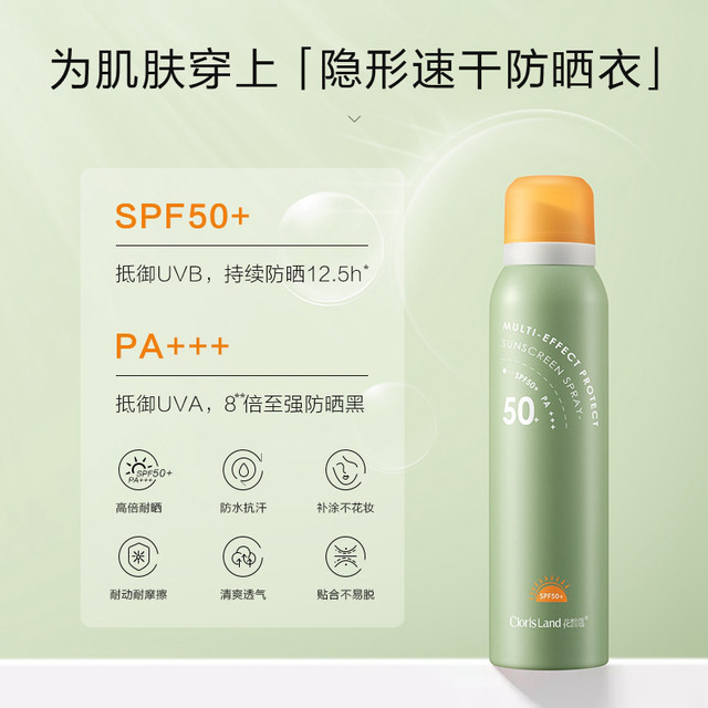 Huaxikou sunscreen spray whitening spf50+ face and body sunscreen women ...