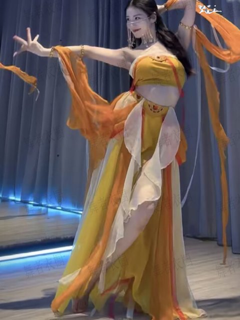 Dunhuang Feitian Exotic Dance Clothes and Silk Classical Dance Dance Under the Moon Dance ...