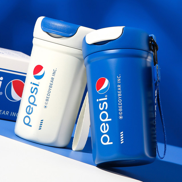 Cup Bear children's thermos cup Pepsi co-branded pot belly cup summer ...