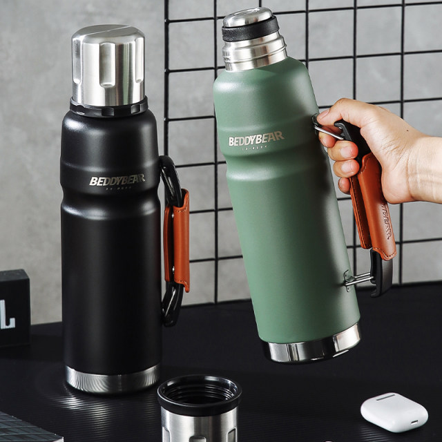 Cup Bear thermos cup large capacity outdoor portable thermos kettle ...