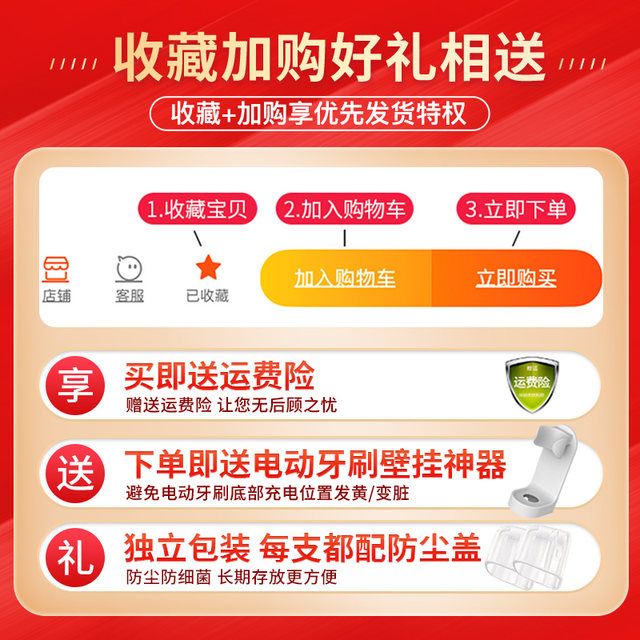 TEETIPS is suitable for Xiaomi electric toothbrush head T301/T302/T501/MES605/607/608 replacement