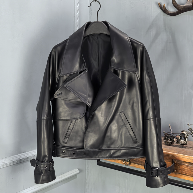Haining 2025 autumn new genuine leather leather jacket for women's suit ...