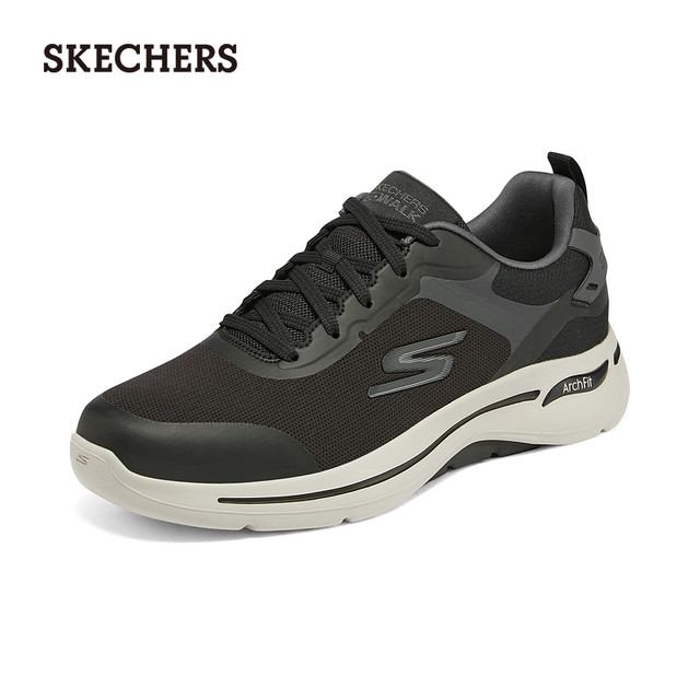 SKECHERS Skeki Genuine Ole men's cushioning shoes thick bottom sports ...