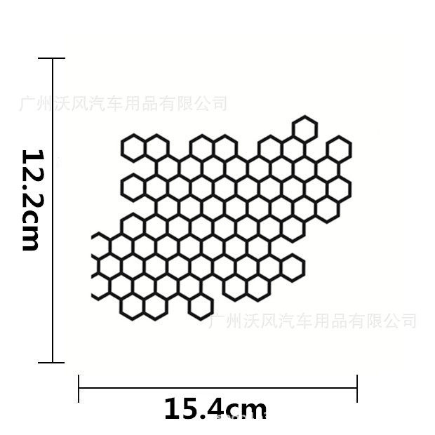 Foreign trade honeycomb car stickers motorcycle light car stickers ...