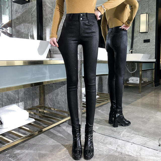Matte leather pants for women for spring and autumn outer wear 2024 new ...