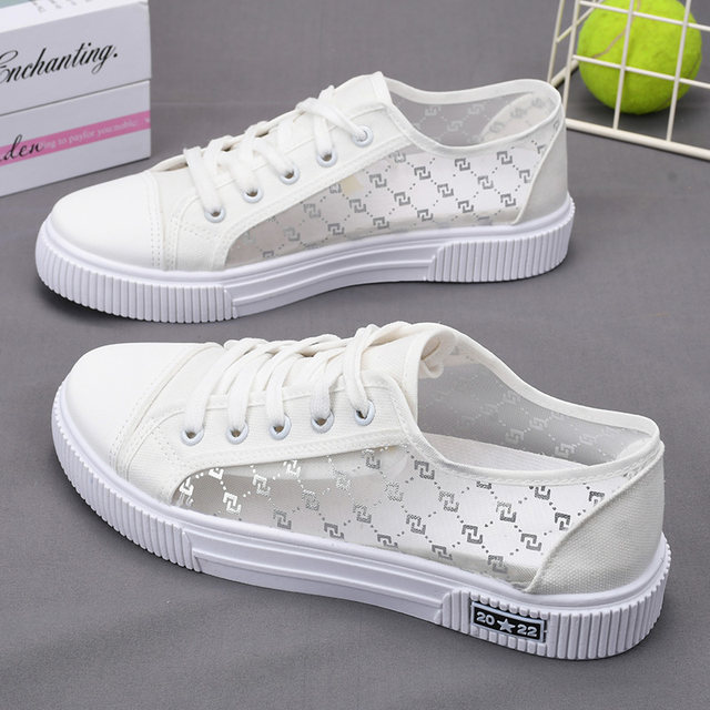 Summer new mesh shoes for women, breathable mesh canvas shoes for women ...