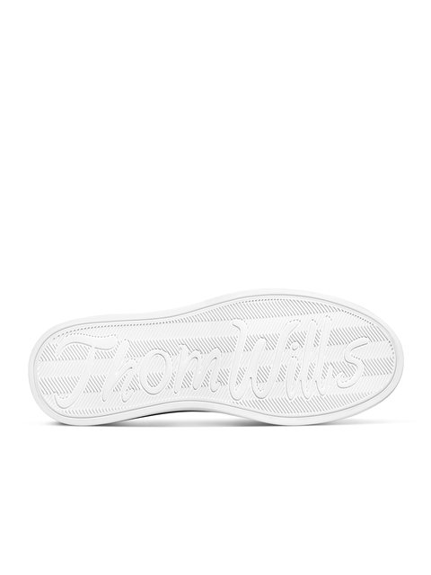 ThomWills white shoes men's genuine leather casual high-end trendy ...