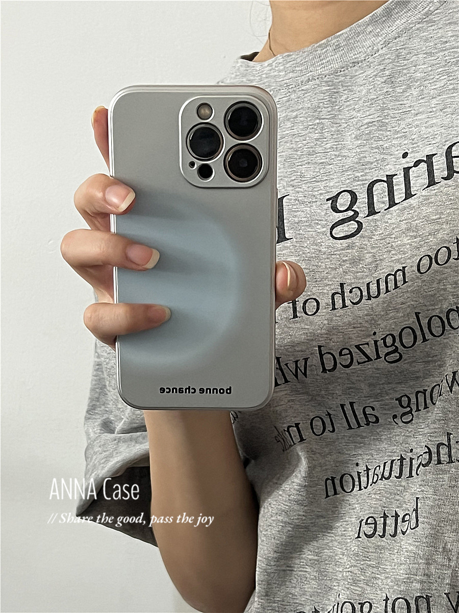 ANNACASE simple design blooming blue suitable for Apple 15promax mobile phone case iphone14 ...