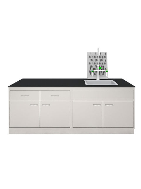 All-steel laboratory bench steel wood central platform laboratory test ...