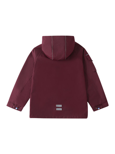 Autumn and winter student school uniform maroon winter windproof jacket ...