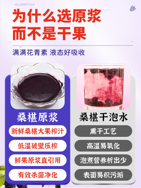 Tongrentang black wolfberry mulberry puree pure freshly squeezed ...