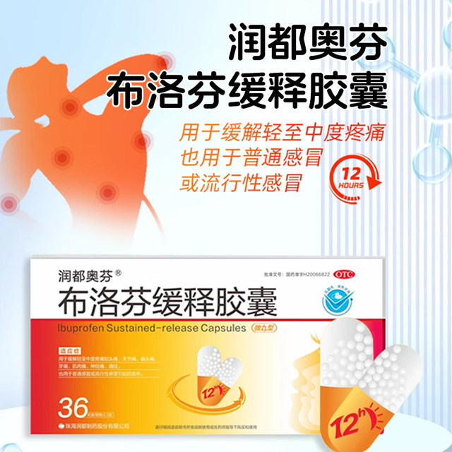 Ibuprofen slow release capsule degradation medicine Anti -fever ...