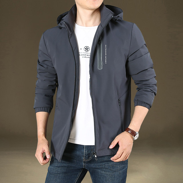 Autumn and winter fleece jackets for men, loose thick workwear, outdoor ...