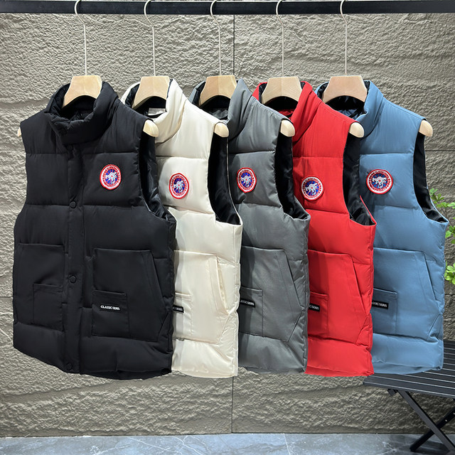 Plel cotton vest men's clothing thickened cold prevention and warm -up leisure vest, shoulder ...