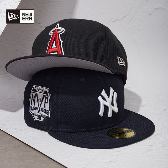 NewEra New Era 2024 Autumn New MLB Baseball Cap Full Logo Hard Top Flat ...