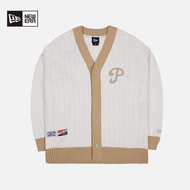 NewEra New Era autumn and winter MLB new NY knitted sweater cardigan ...