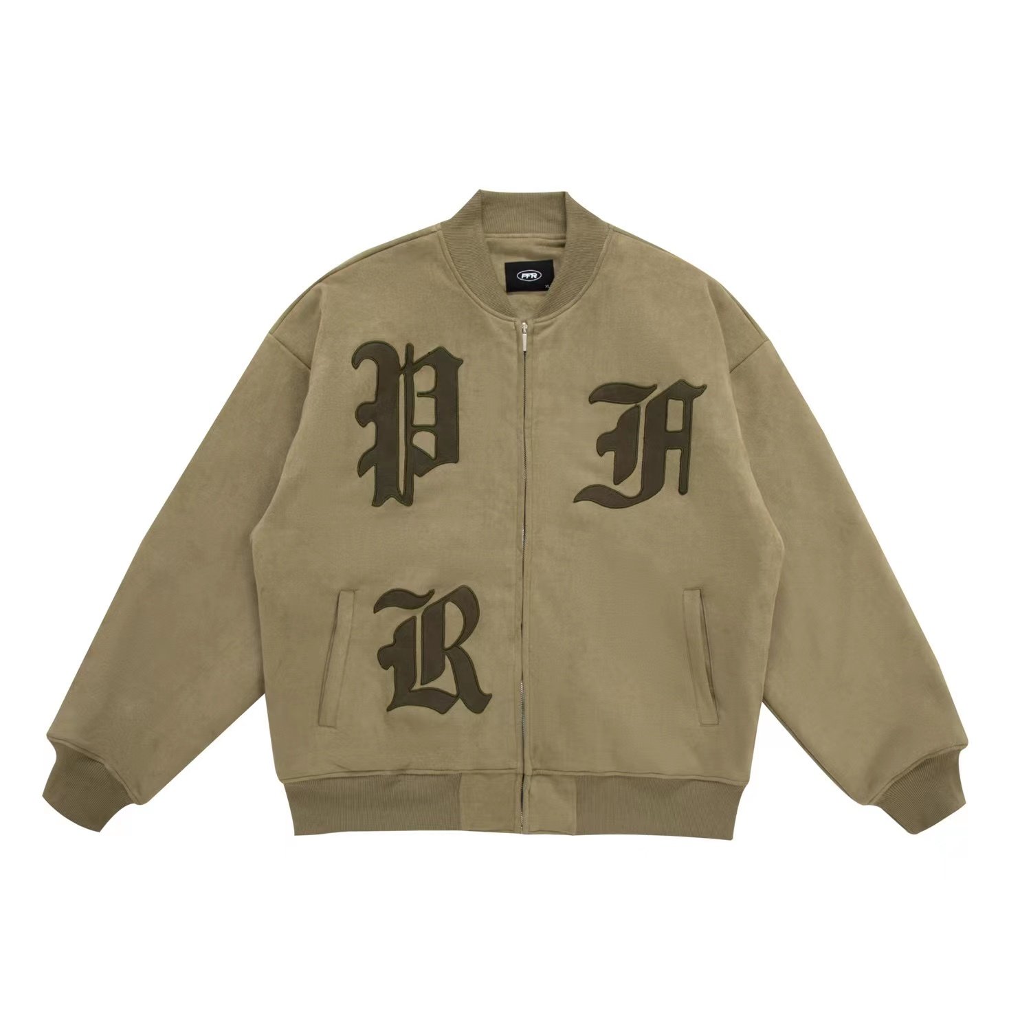 VIBE American retro street suede velvet batch cloth embroidered jacket ...