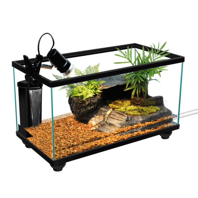Turtle tank with sun terrace villa glass turtle tank to raise turtle ...
