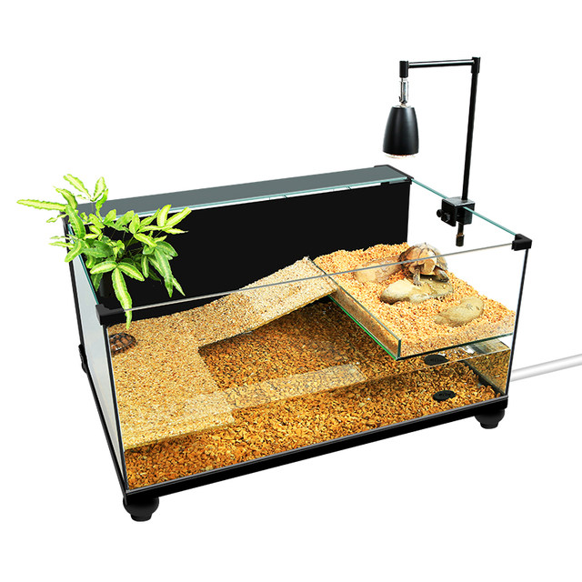 Turtle tank with sun terrace villa back filter bottom drainage free ...
