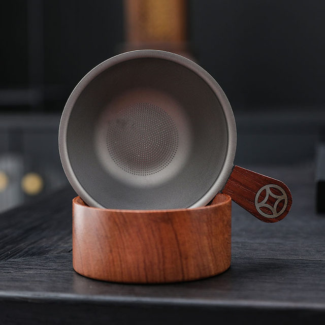 Pure titanium tea leaking tea filter thousand-hole tea filter tea ...