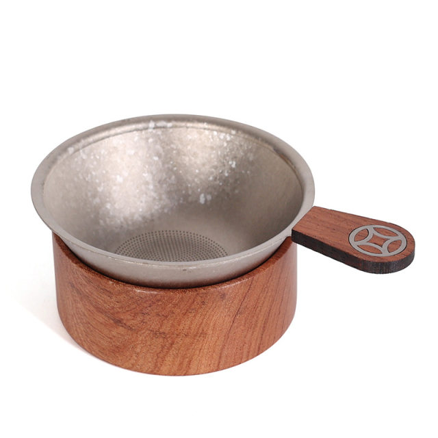 Pure titanium tea leaking tea filter thousand-hole tea filter tea ...