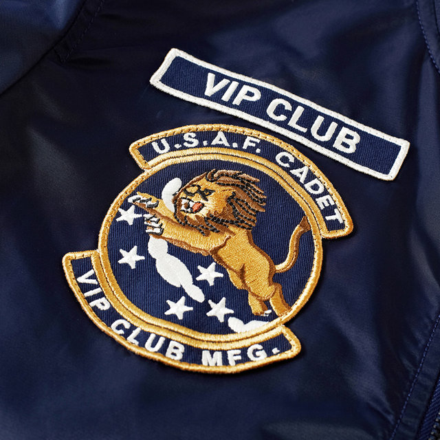 VIP American ma1 bomber jacket men's retro embroidered badge baseball ...