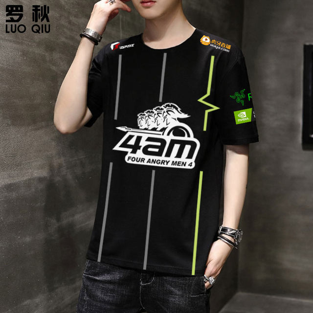 4AM team service PEL winning PCL Peace Elite Weine God GodV, Speed -dry short -sleeved T -shirt ...