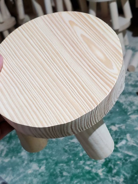 Small round stool solid wood small stool pet high stool ultra narrow ...