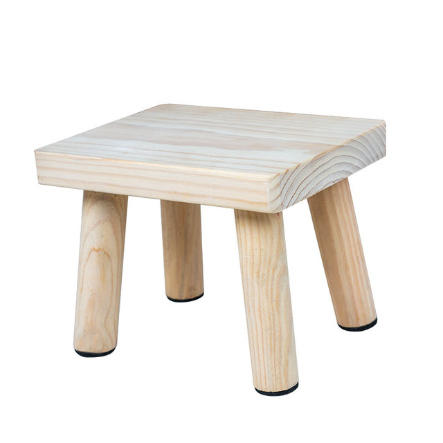 Living room low stool small bench low foot stool foot wooden stool ...