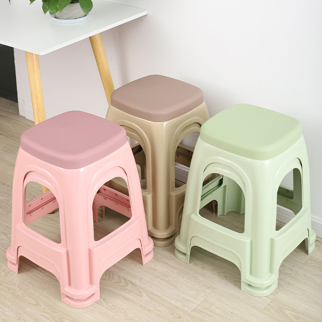 Special Thick Frosted Surface Plastic Stool For Home Adult thickened ...