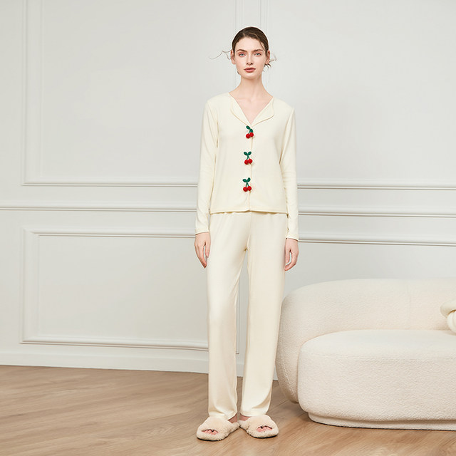 NoirTease autumn and winter warm pajamas for women thickened German ...