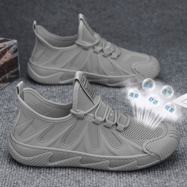 Coconut men's shoes for summer breathable thin mesh flying mesh shoes ...