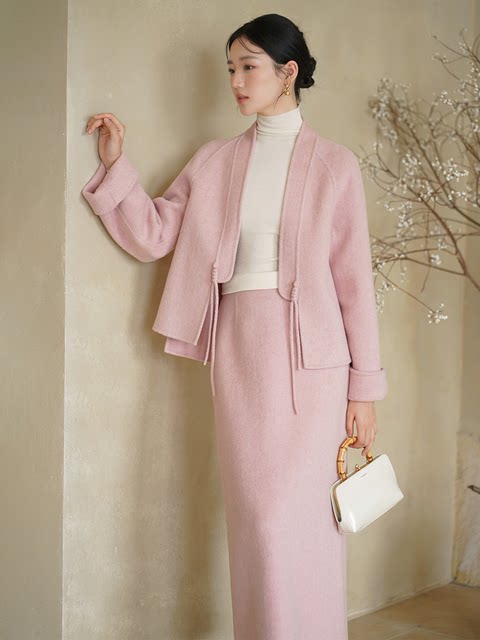 Chuchan Clothing 90 Woolen Woolen Suit Women's Winter New Chinese Style National Style Double ...