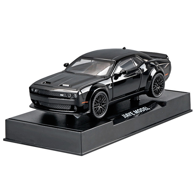 1:32 Dodge Challenger car model alloy simulation Hellcat sports car ...