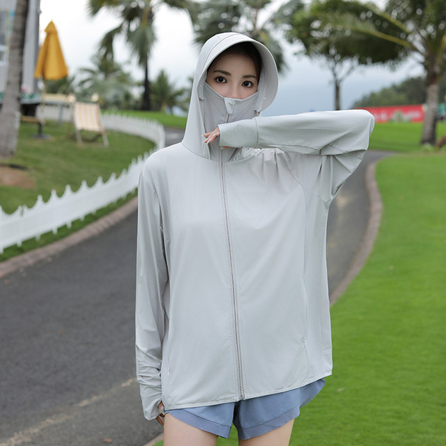 Sun protection clothing for women in summer 2024 new anti-UV ice silk ...