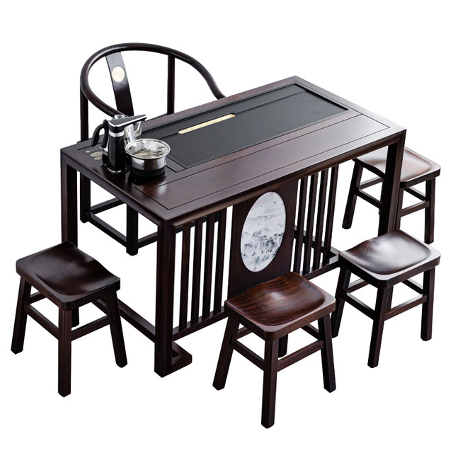 New Chinese style tea table and chair combination simple living room ...