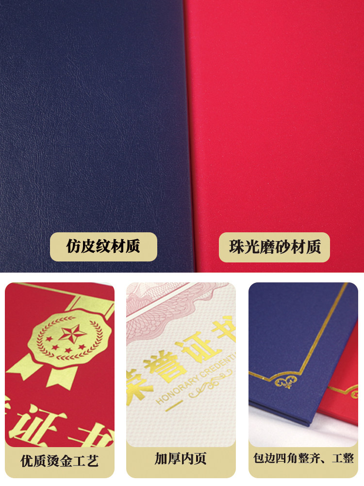 A4 Certificate Cover - Pearl Frosted Customizable Award Cover