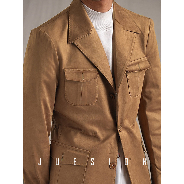 JUESION autumn Italian hunting jacket men's fashion retro autumn and ...