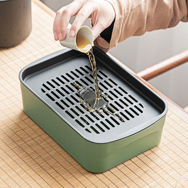 Embedded tea tray, household small portable travel dry bubble tray ...