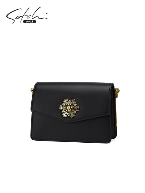 SATCHI/SATCHI women's bag high-end genuine leather underarm bag one ...