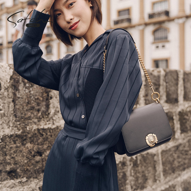 SATCHI/Sachi small Annie chain armpit bag women's high-end genuine ...