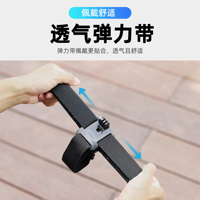 Head-mounted mobile phone shooting, first-person perspective shooting ...