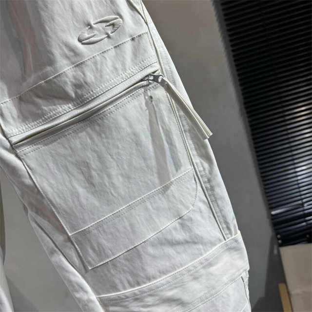Autumn three -dimensional tailoring pants men's trend, loose wild beam ...